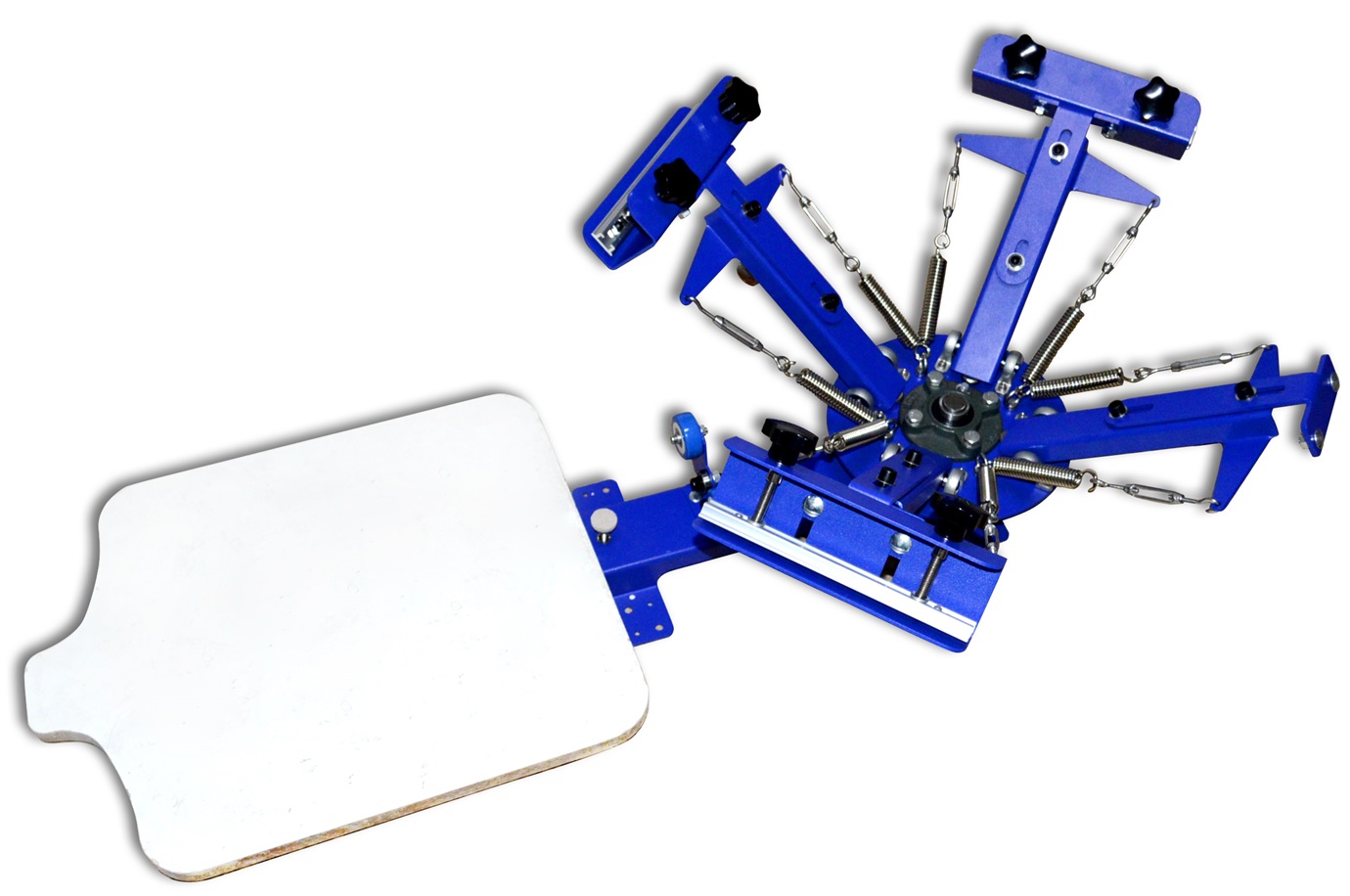 MK-T411B 4 color 1 station desktop screen printing machine | Screen ...